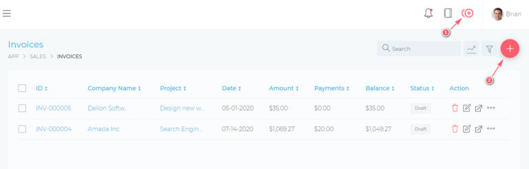 Creating Invoices – Grow CRM – A Self Hosted CRM & Project Management ...